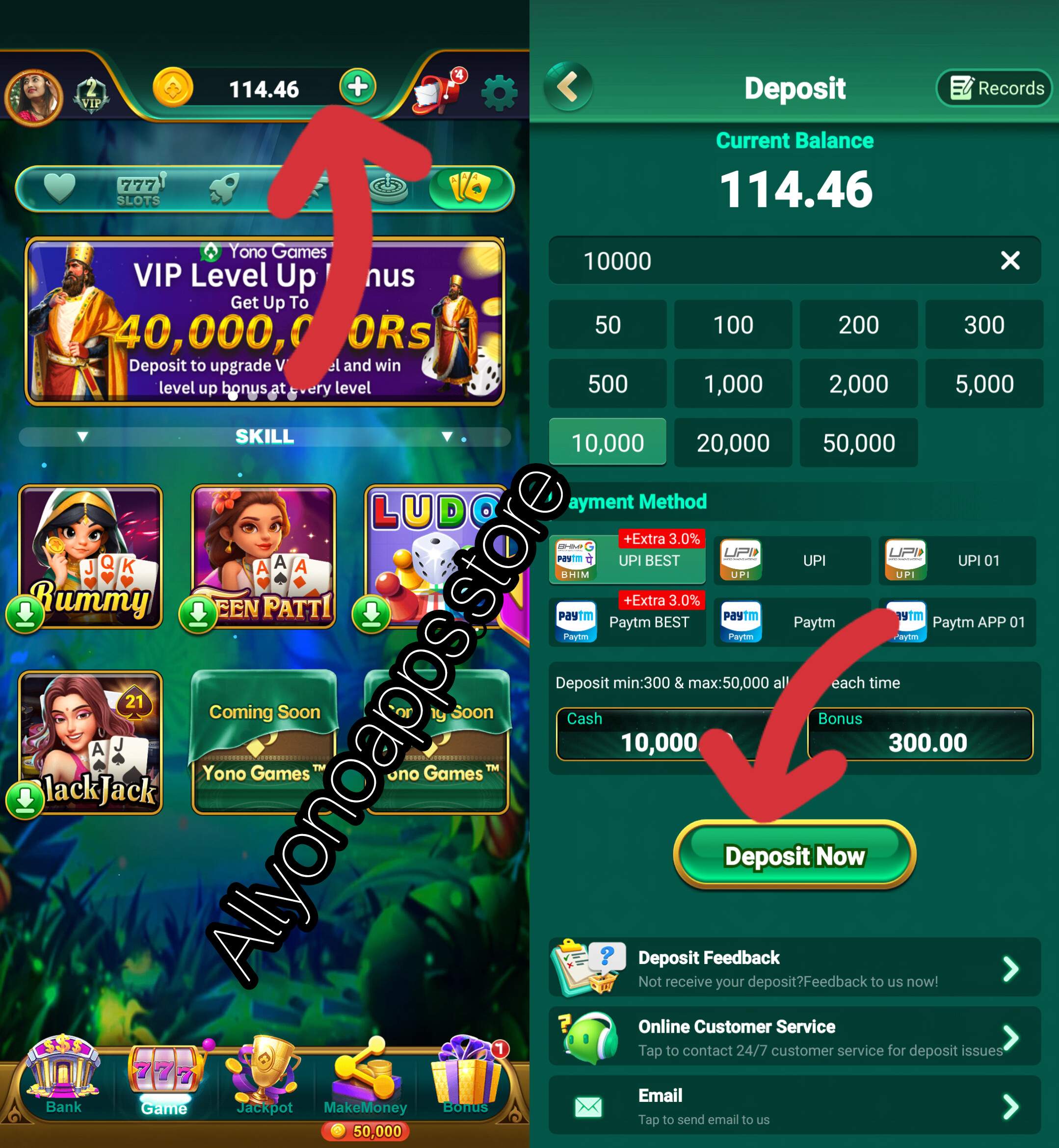 ICIC GAMES | get bonus upto rs 500